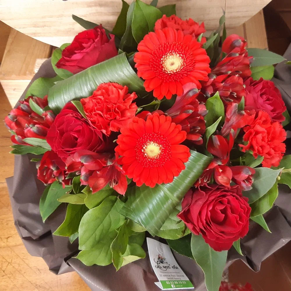 SAINT VALENTIN rouge & vert | Livraison à Nancy | La Ros'oir